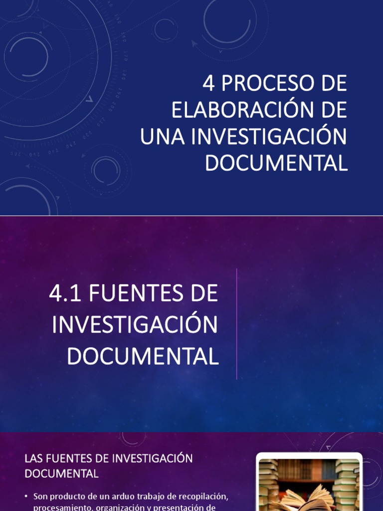 4 Proceso de Elaboración de Una Investigación Documental | PDF