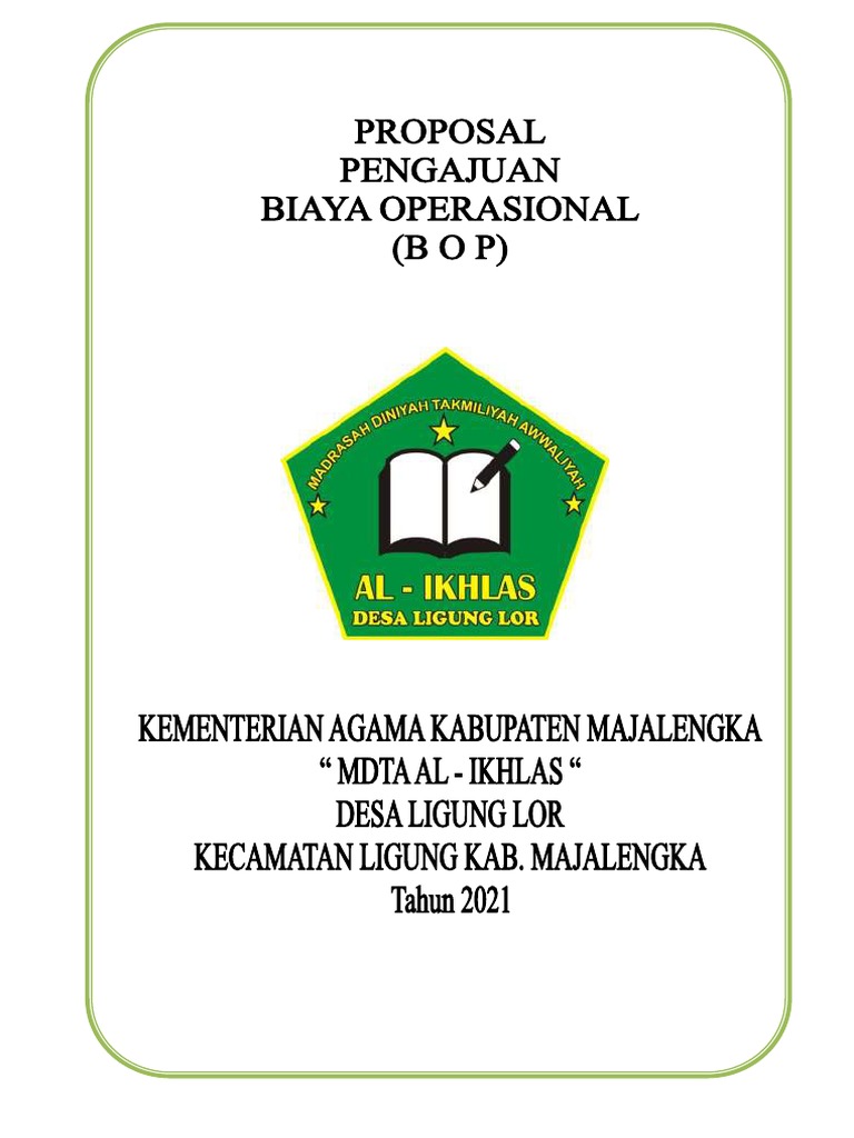 Proposal Mdta Al Ikhlas Ligung Lor BOP | PDF