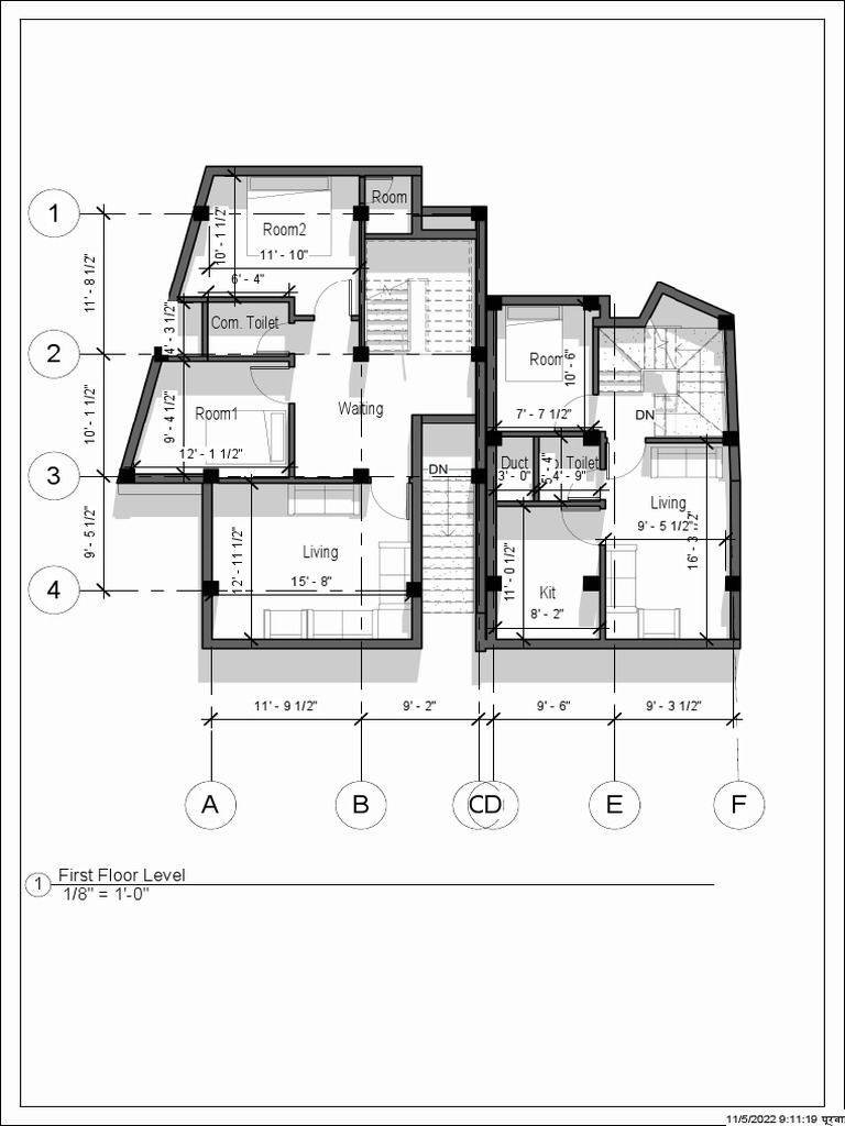 First Floor and Ground Floor Layout Plans with Room Dimensions | PDF
