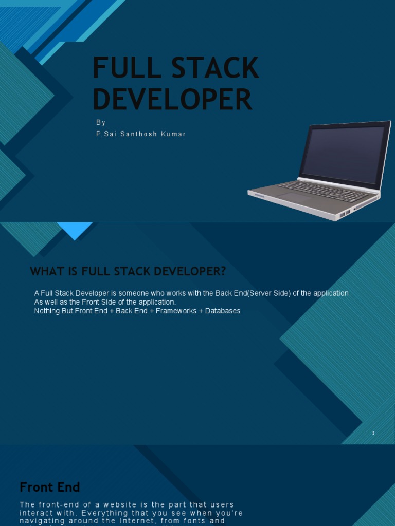 Full Stack Developer | PDF | Databases | Java Script