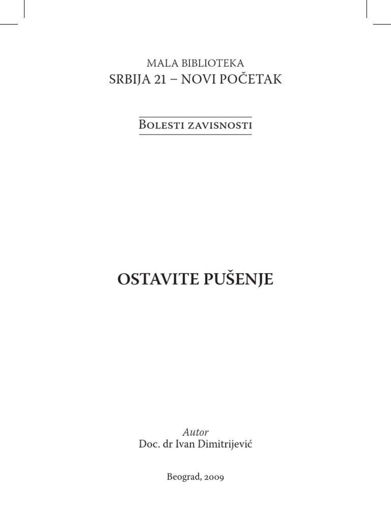 Knjiga - Ostavite Pusenje | PDF