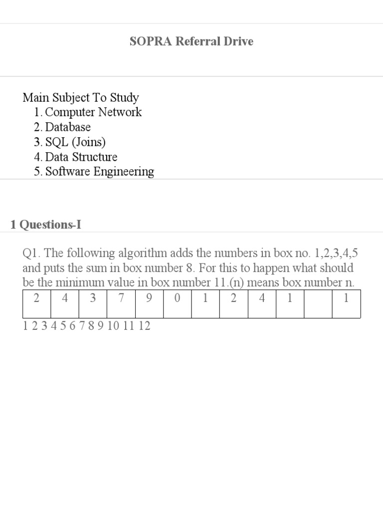 Sopra Group Papers | PDF | Algorithms | Algorithms And Data Structures