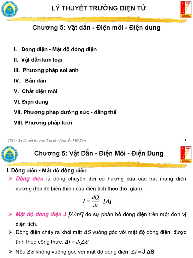 EE2030 - Chuong 5 - Vat Dan - Dien Moi - Dien Dung | PDF