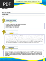 HSB Sba Outline | PDF | Data | Statistics