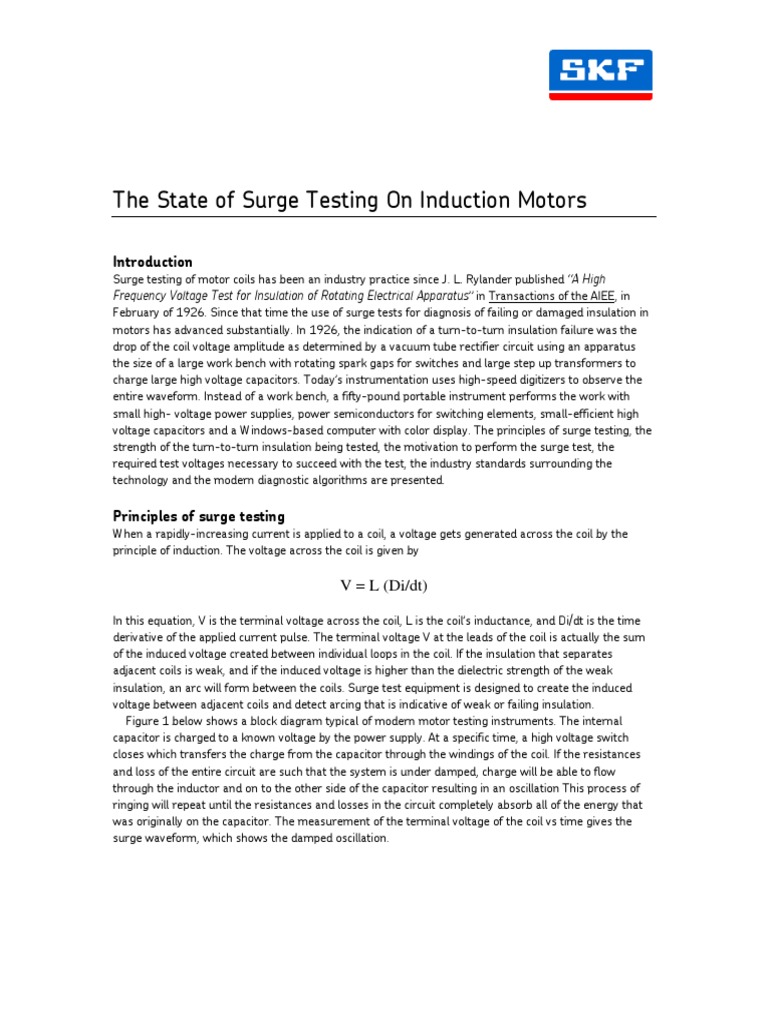 Surge Test Whitepaper | PDF | Inductor | Capacitor