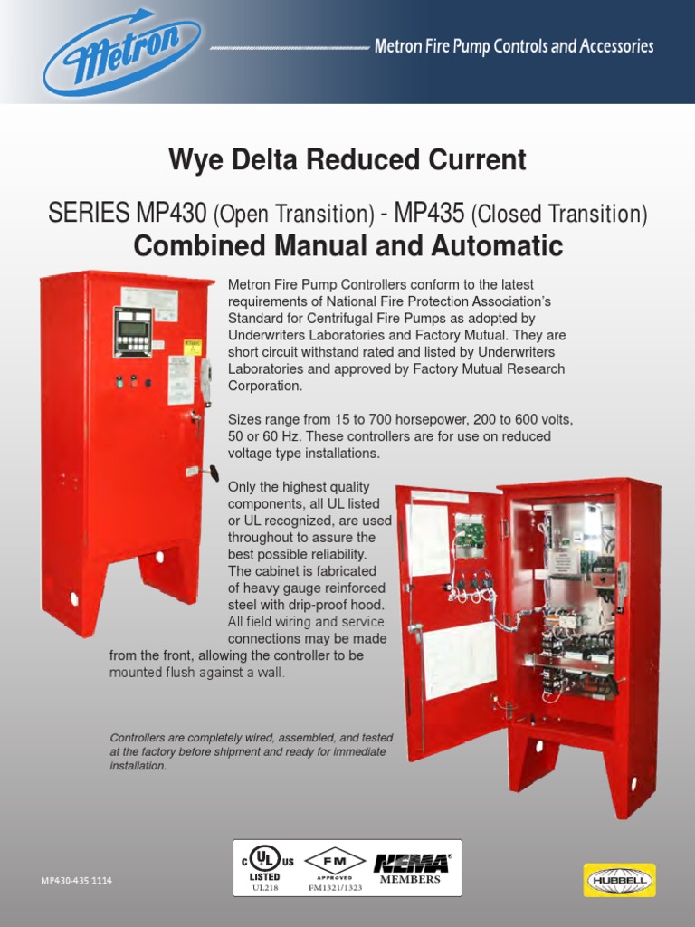 MP430 Submittal With ATS (Large HP) | PDF | Switch | Pump