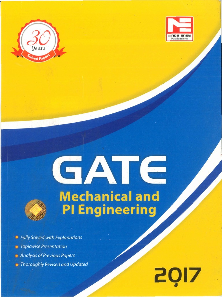 MADE EASY Editorial Board - GATE-Mechanical Engineering-MADE EASY Publications (2017) | PDF ...