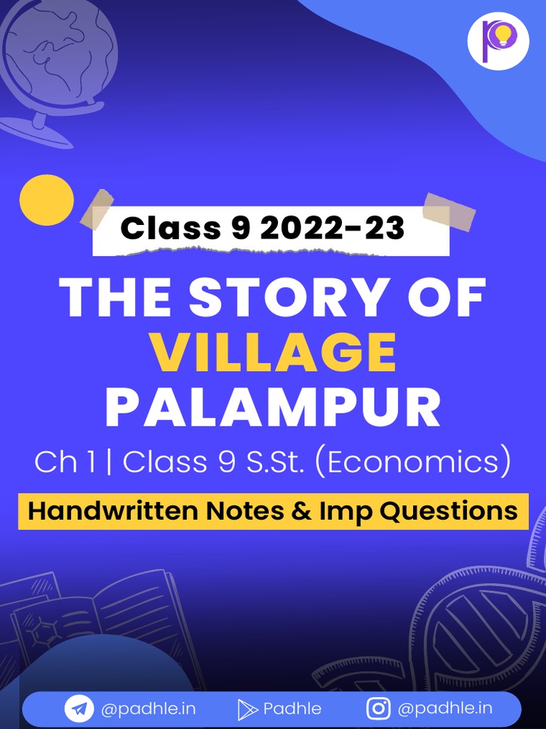 The Story of Village Palampur - Padhle Class 9 Social Science | PDF
