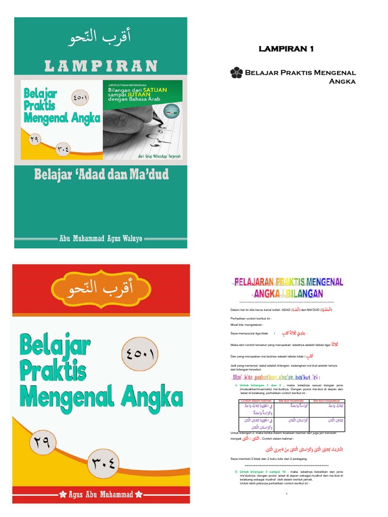 Lampiran Adad Dan Madud 2 Halaman | PDF