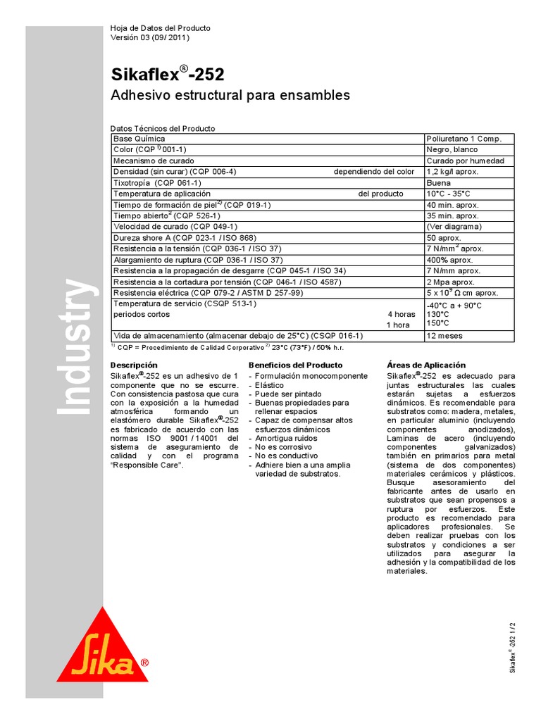 PDS Sikaflex 252 | PDF