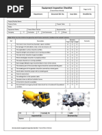 Concrete Mixer Safety Checklist | PDF