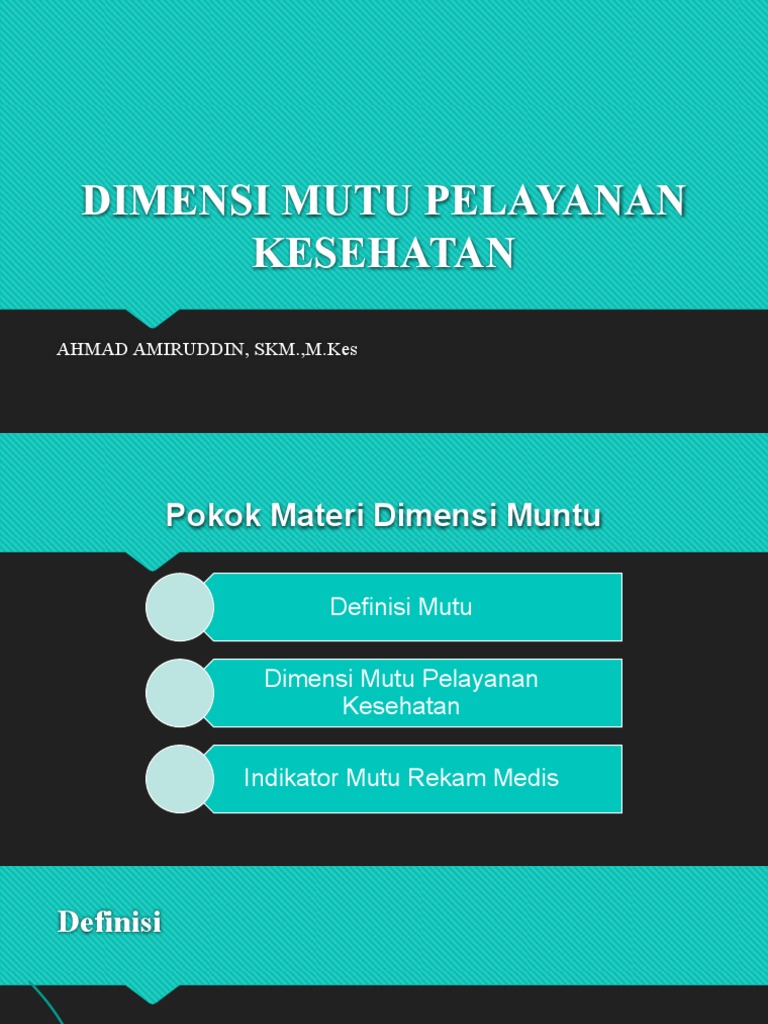 Indikator Mutu Unit Rekam Medis | PDF