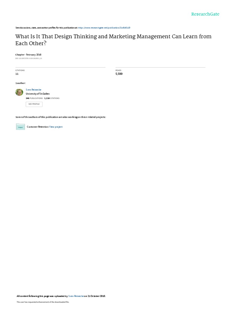 Marketing Design Thinking English | PDF | Design Thinking | Marketing