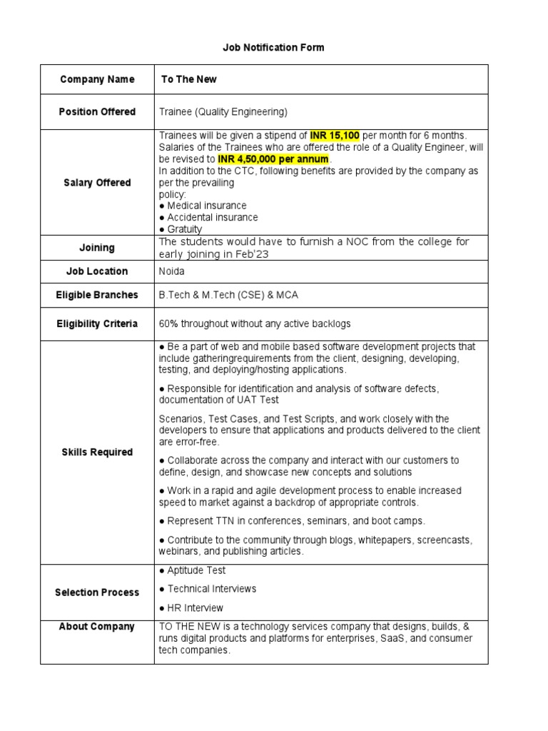 Job Description (To The New) | PDF | Cloud Computing | Computing