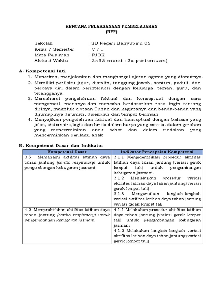 Pembuatan Rencana Aksi 1 Nuning Listiana PJOK2B | PDF | Karier & Perkembangan