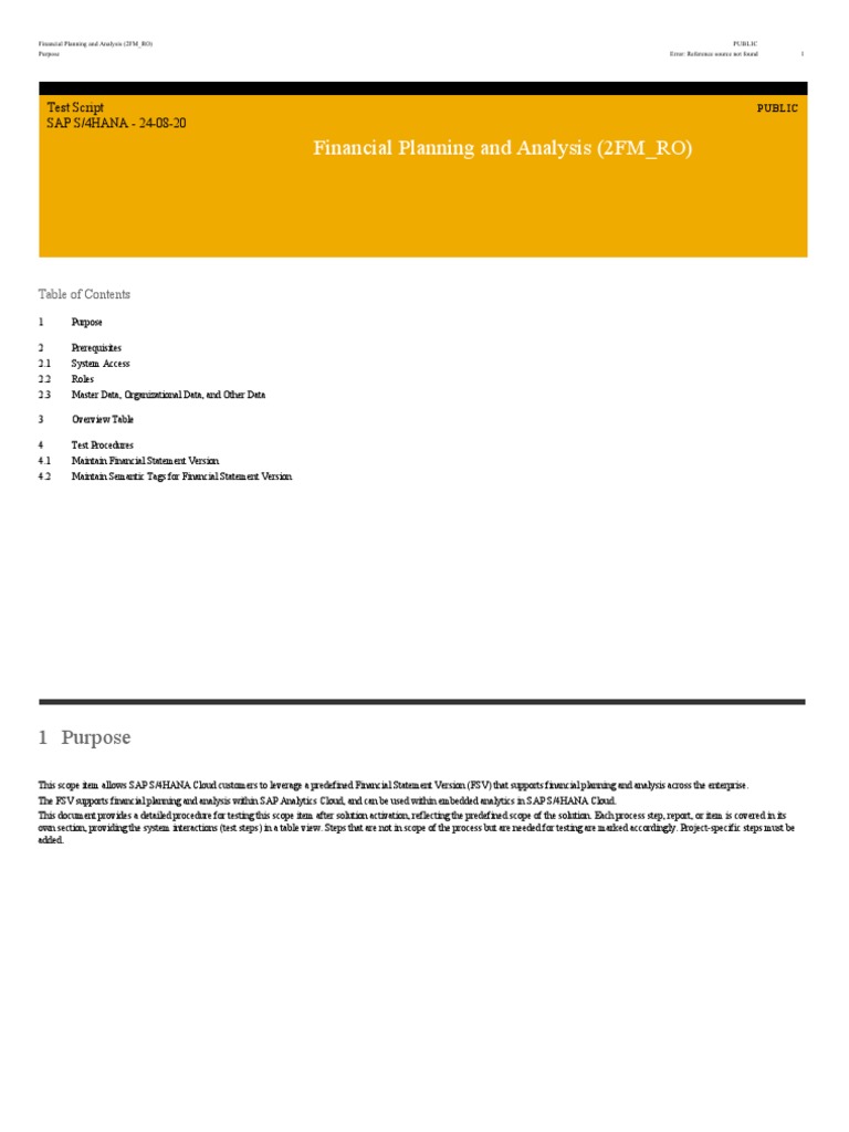 2FM S4hana2020 BPD en Ro | PDF | Tag (Metadata) | Data