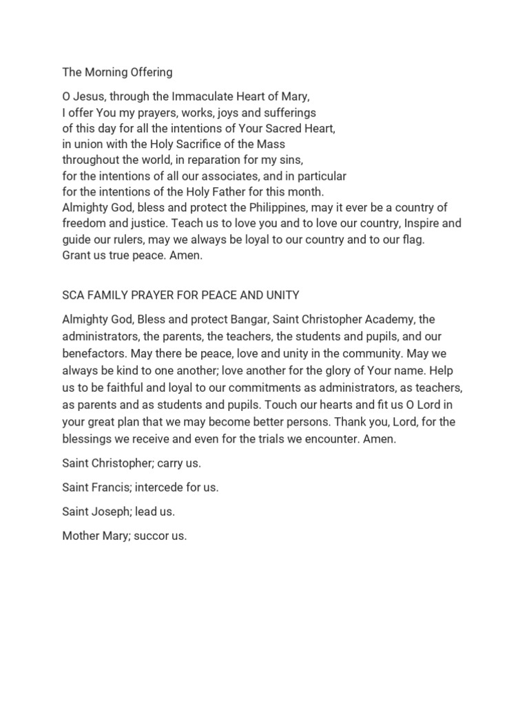 The Morning Offering | PDF | Religion & Spirituality | Poetry