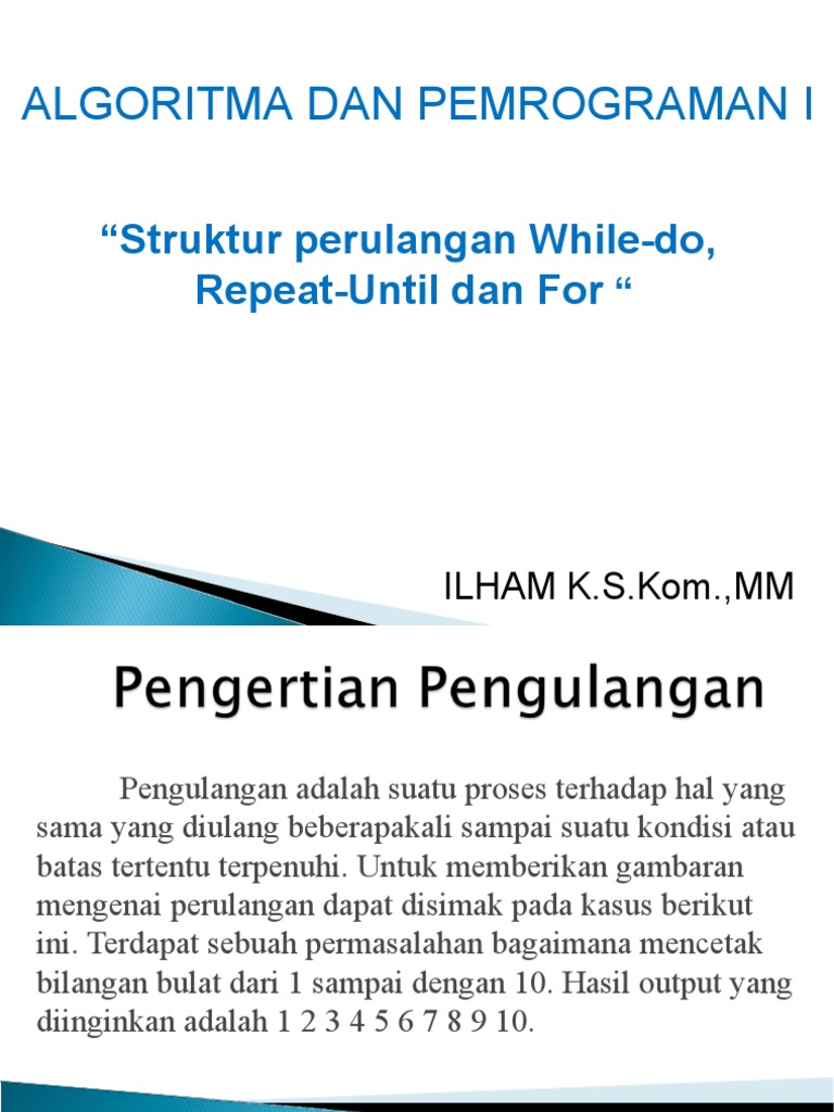 Struktur Looping Pascal | PDF | Komputer