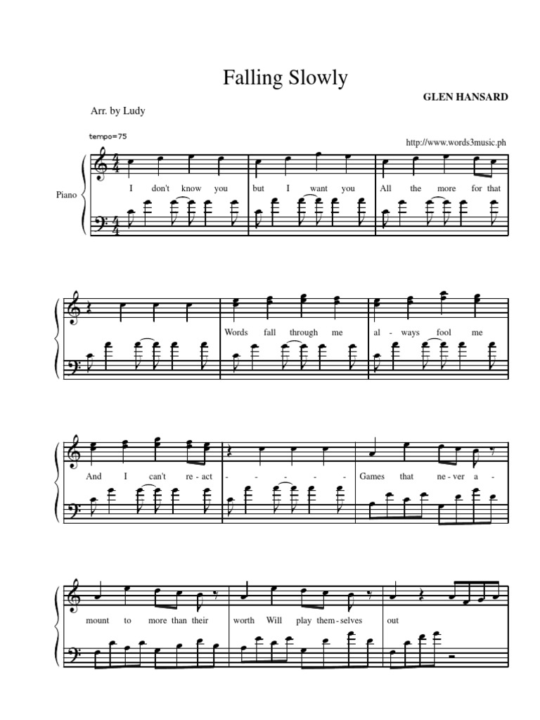 Glen Hansard, Marketa Irglova-Falling Slowly (2) - 1 | PDF