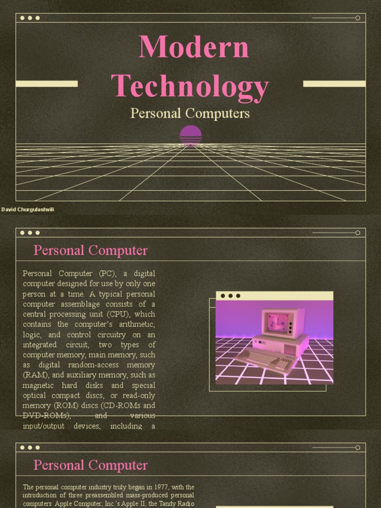 Modern Technology - Personal Computers | PDF Modern Technology - Personal Computers | PDF