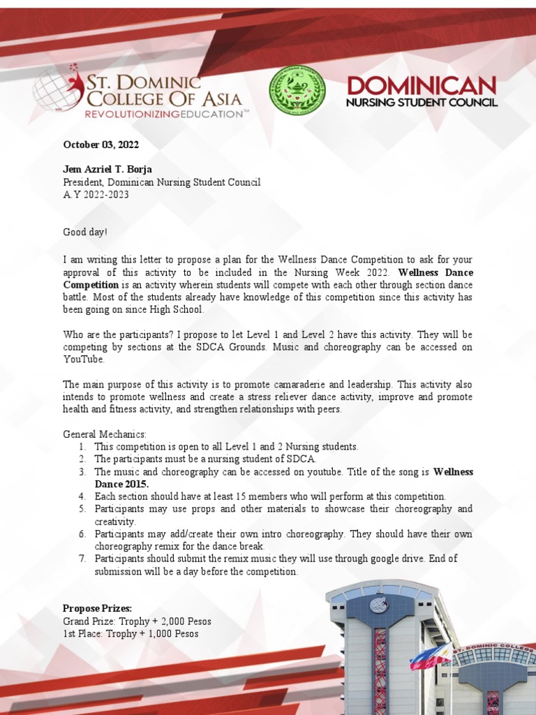 Wellness Dance Competition | PDF