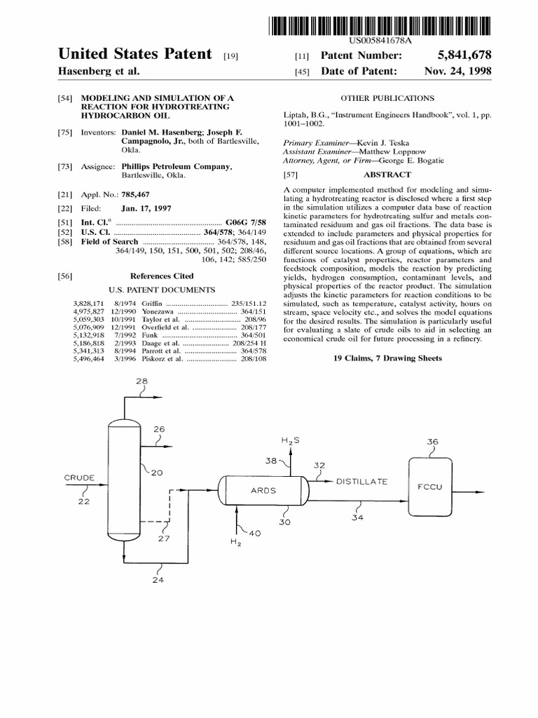 Modeling and Simulation of A Reaction For Hydrotreating | PDF | Petroleum | Oil Refinery