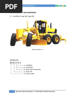 Spesifikasi dan Komponen Grader GD 825A | PDF