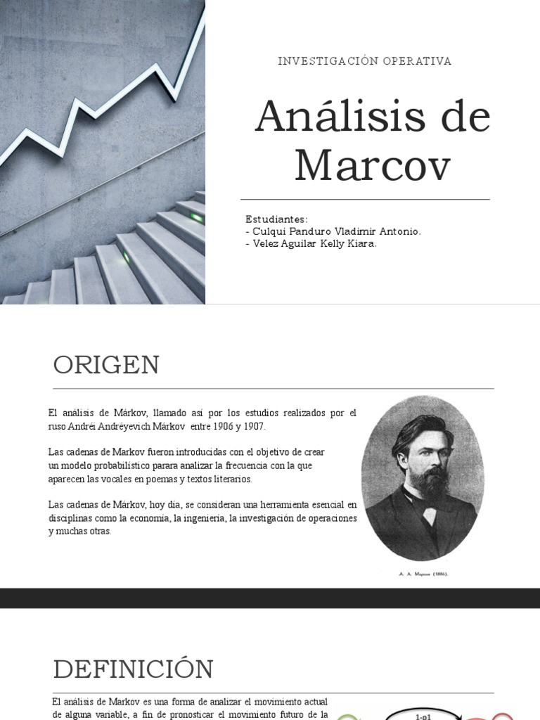 Análisis de Marcov | PDF | Cadena Markov | Matriz (Matemáticas)