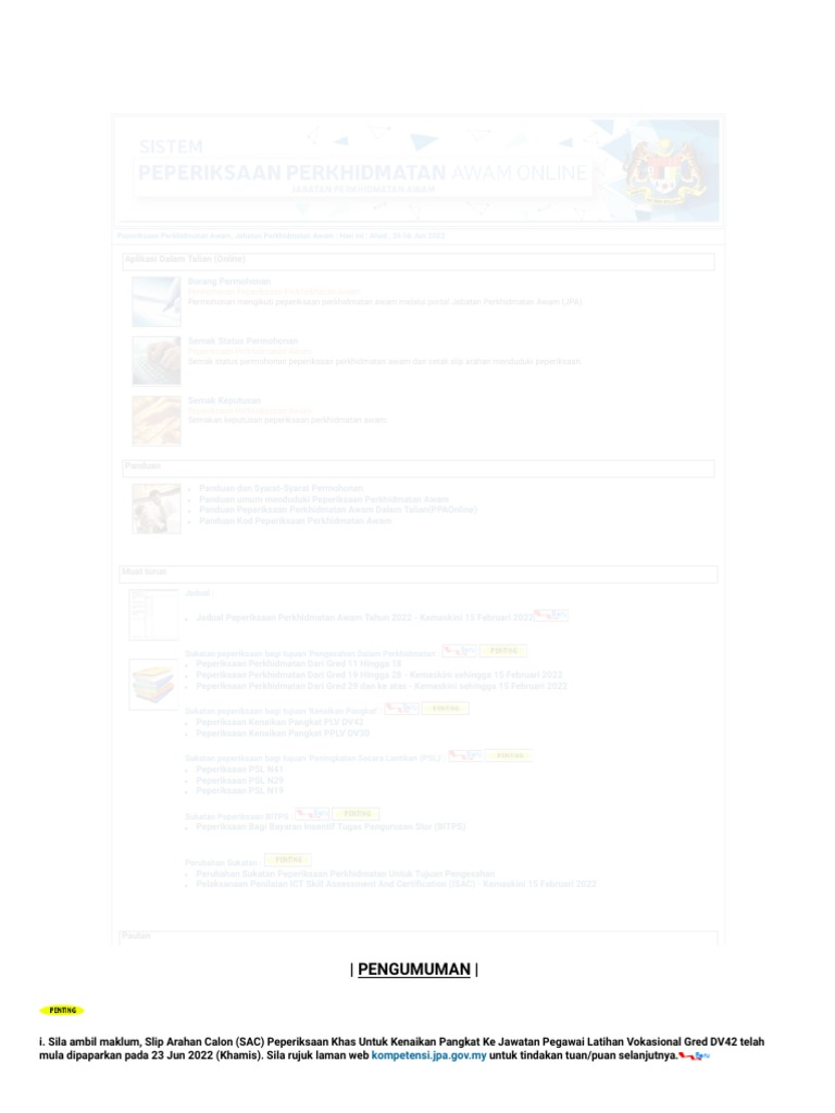 Peperiksaan Perkhidmatan Awam | PDF