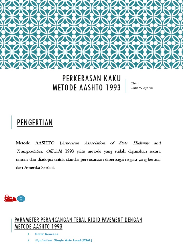 Perencanaan Perkerasan Kaku AASHTO | PDF