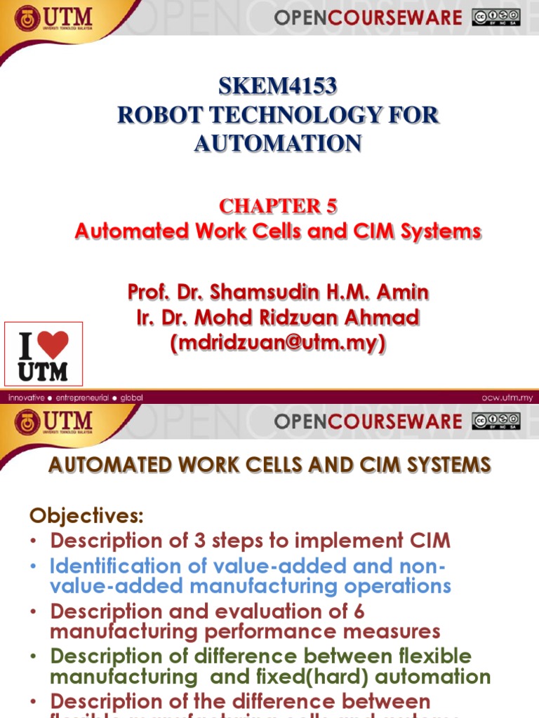 05-Chapter 5 Automated Work Cells and CIM Systems Final | PDF ...