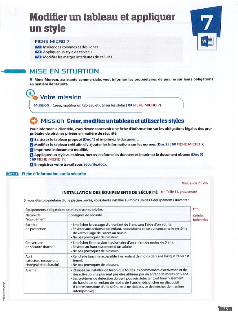 7 Tableaux - Mef | PDF