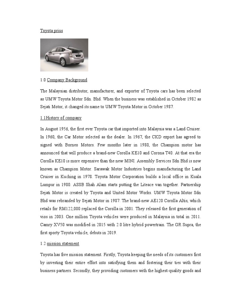 Toyota Prius: A Look at the History and Demographics of Toyota's Iconic ...