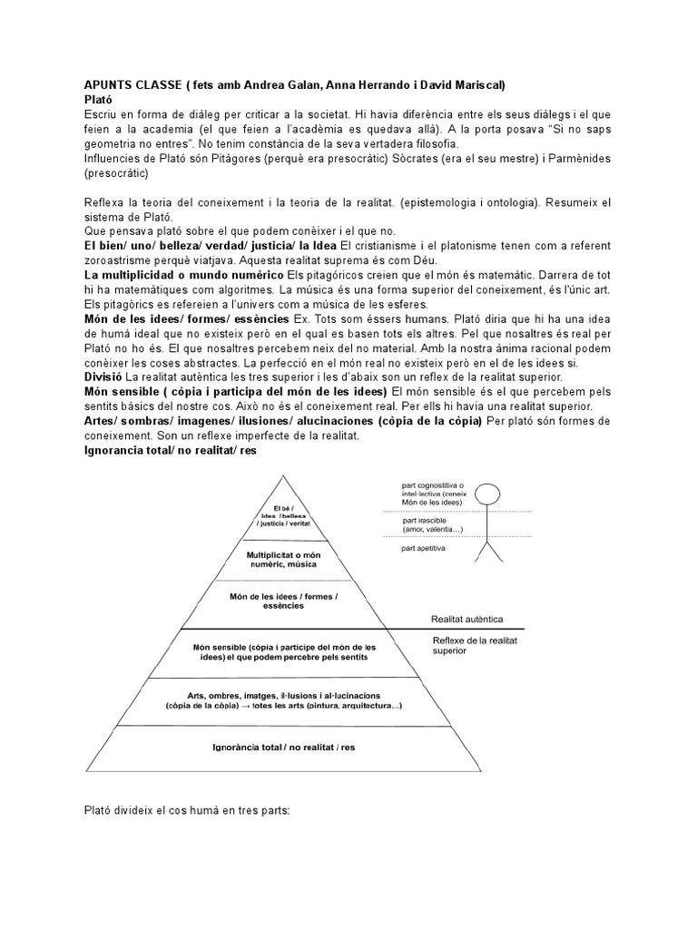 Apunts I Vocabulari Platò | PDF