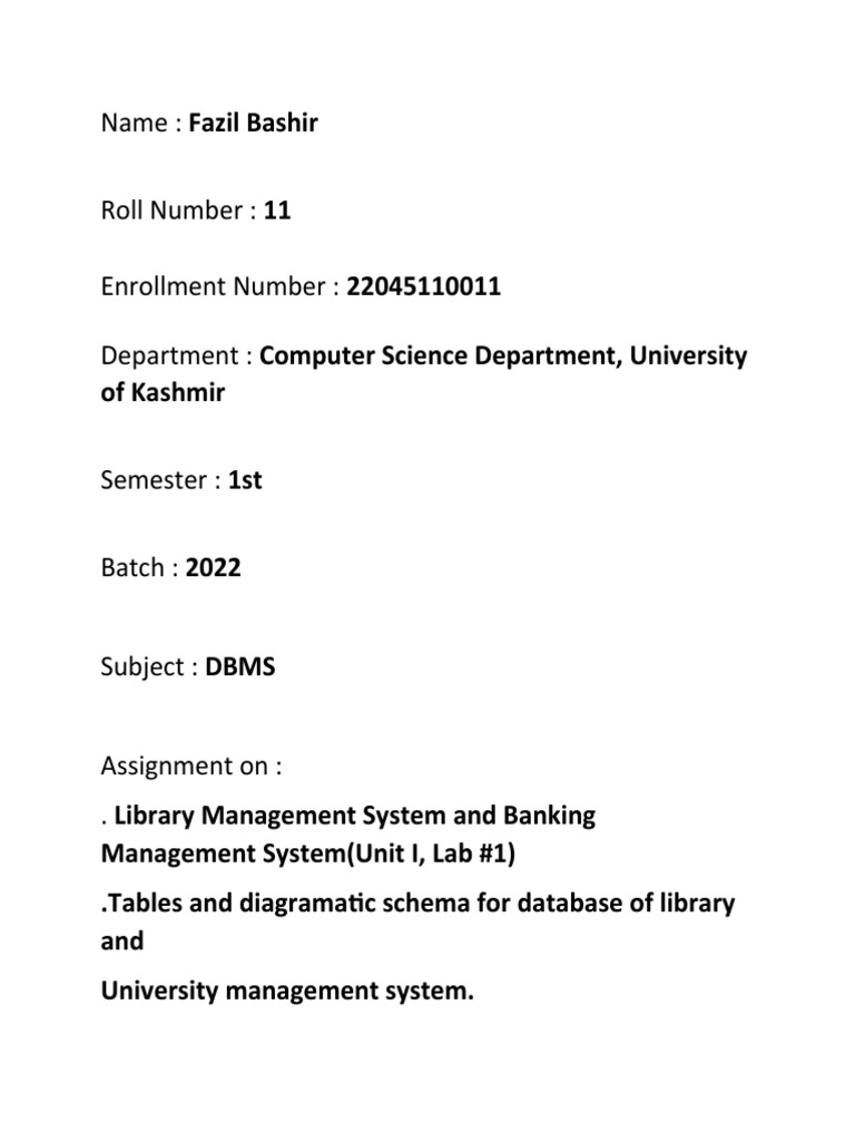 Assignment DBM S | PDF | Transaction Account | Banks