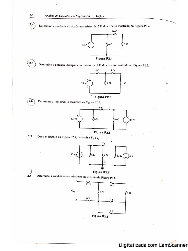 Ficha Análise de Circuitos 1 | PDF