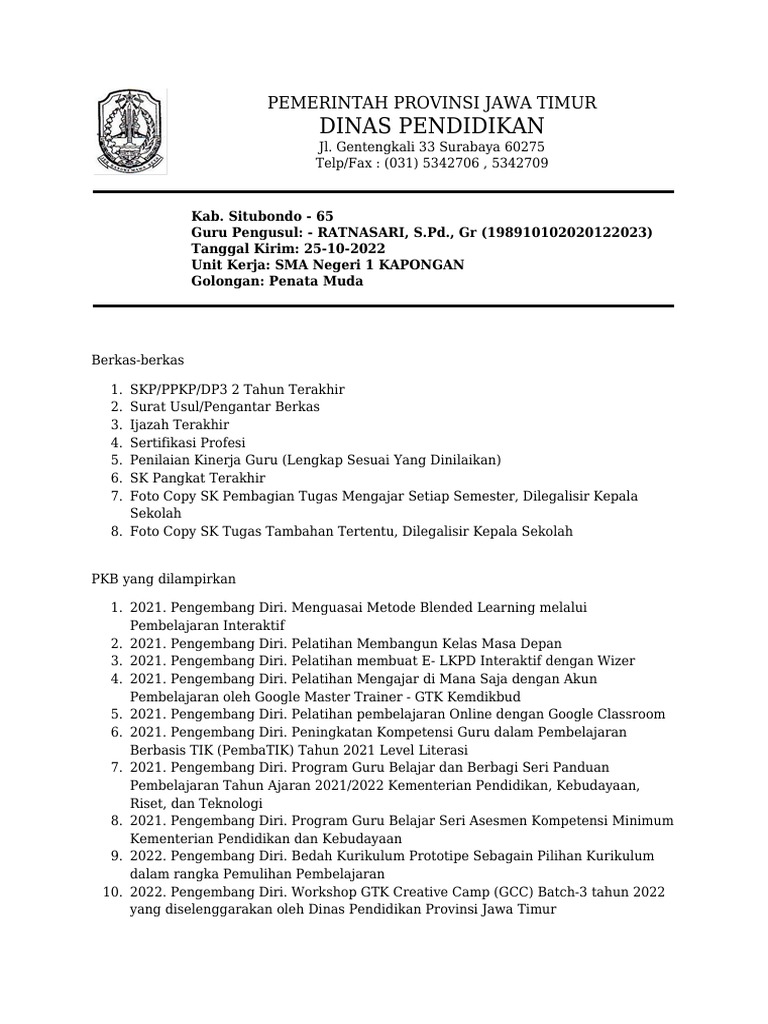 LAMPIRAN - BERKAS - 198910102020122023 - RATNASARI, S.PD., GR ...