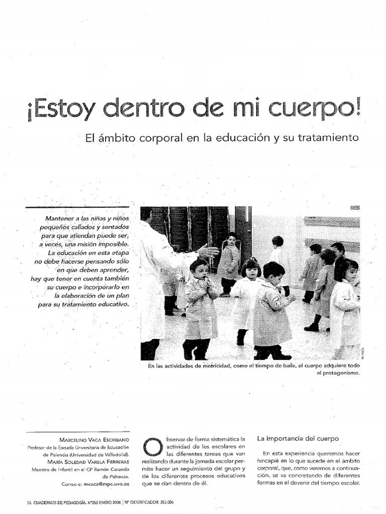 Vaca, Estoy Dentro de Mi Cuerpo | PDF