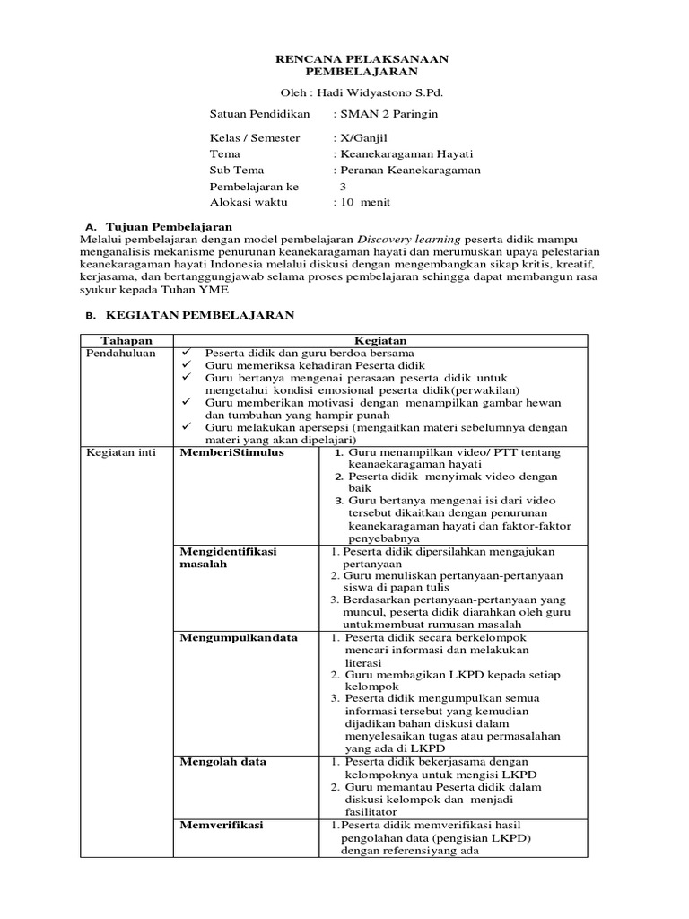 LKPD Keanekaragaman Hayati | PDF
