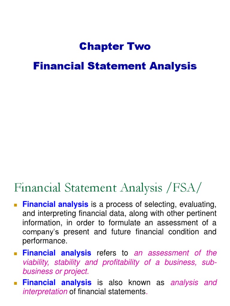 Chapter 2 Financail Manegement Chapter II - FSA From Instructor 2024 ...