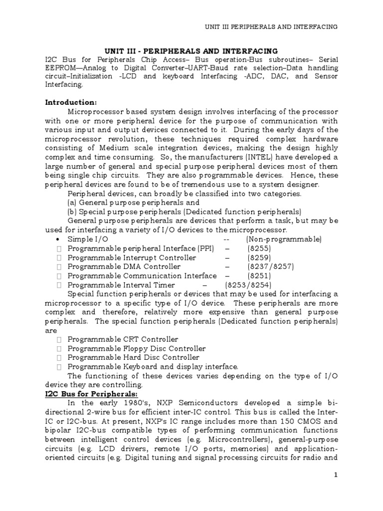 Unit 3 | PDF | Microcontroller | Electronic Engineering Unit 3 | PDF | Microcontroller | Electronic Engineering