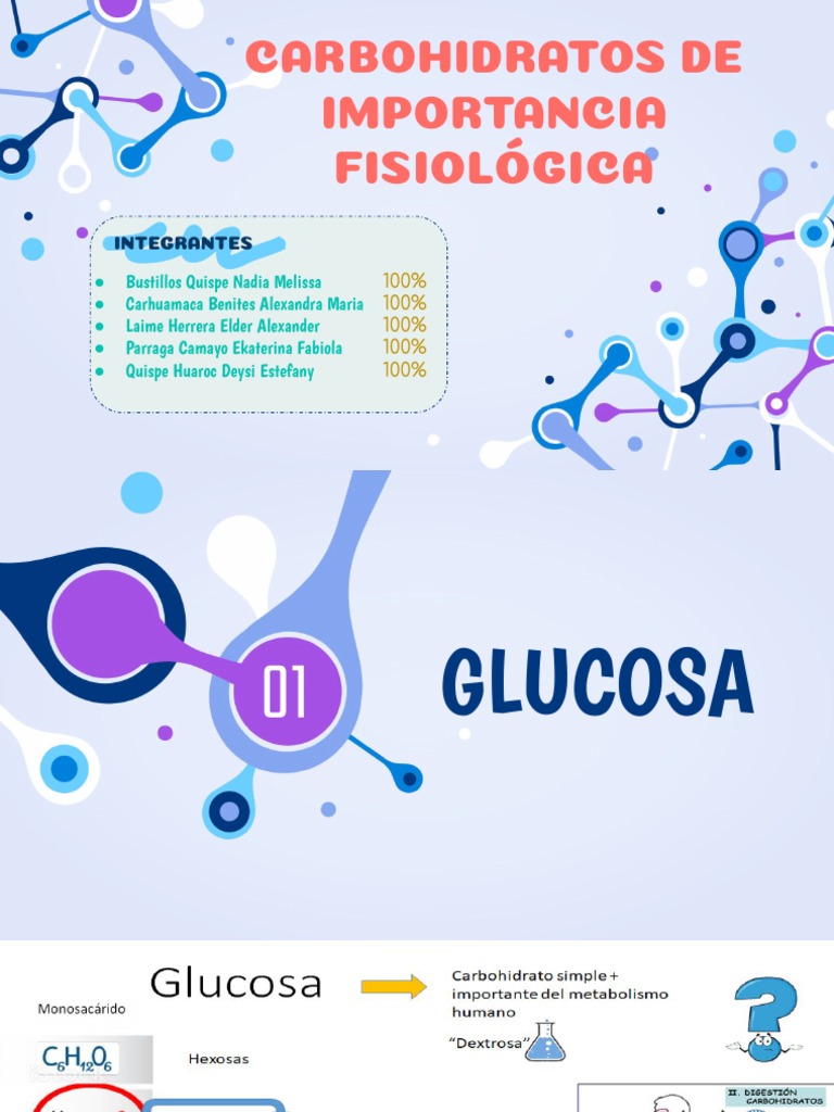Importancia Fisiológica de Carbohidratos | PDF | Fructosa | Dieta y nutrición