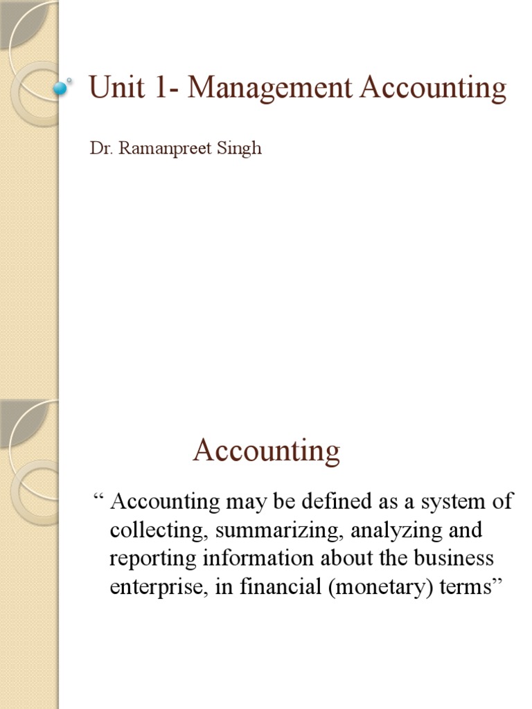 Management Accounting | PDF | Accounting | Management Accounting
