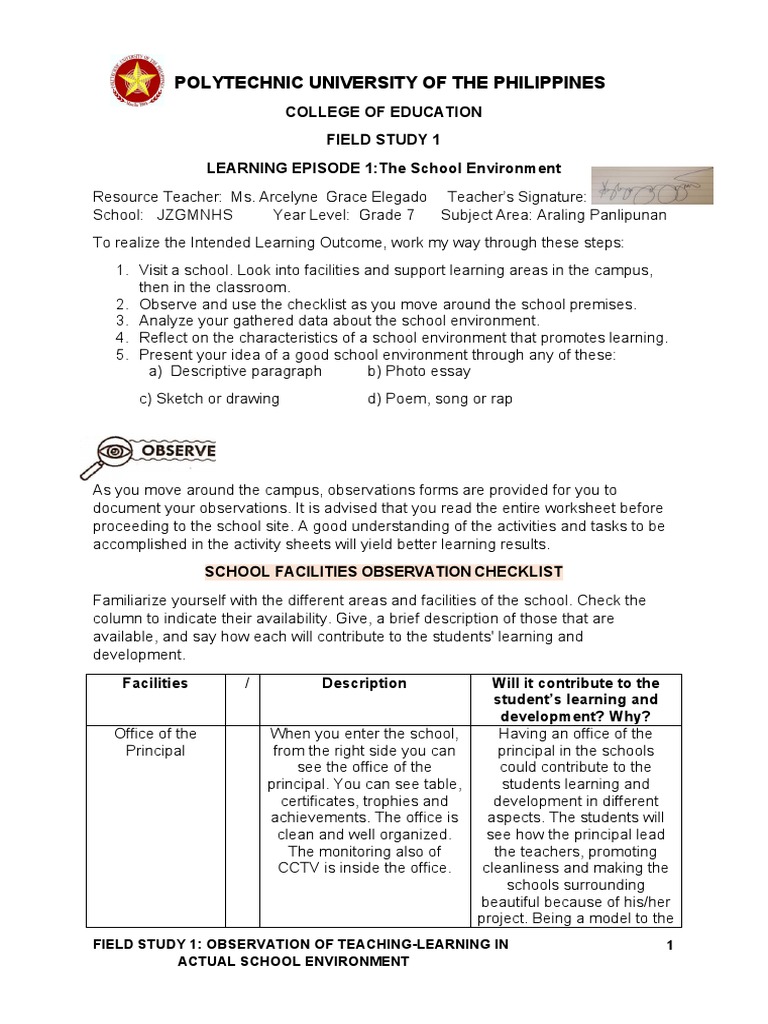 Fs1-Ep 1-8 | PDF | Learning | Teachers