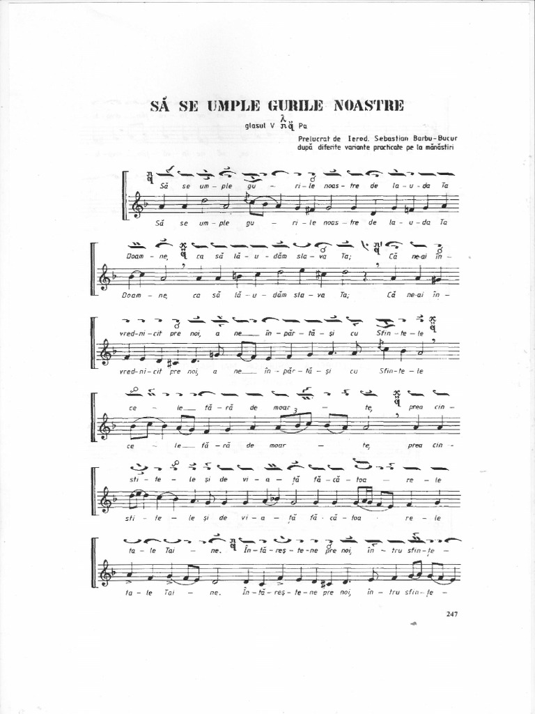 Sa Se Umple Gurile Noastre | PDF