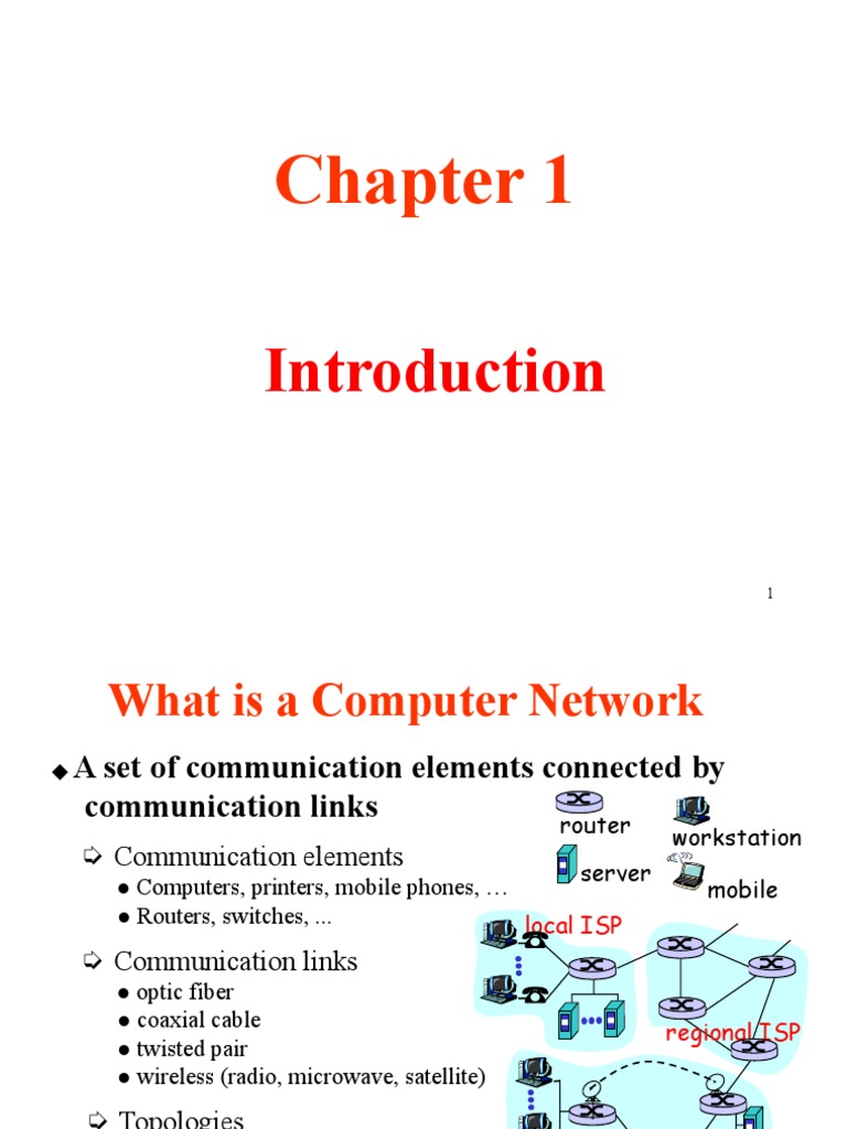 Chapter 1 | PDF | Computer Network | Osi Model