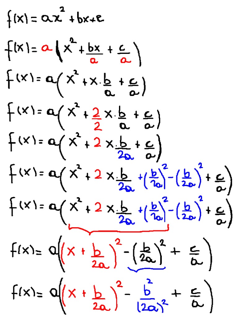 Função Quadrática Forma Canônica | PDF