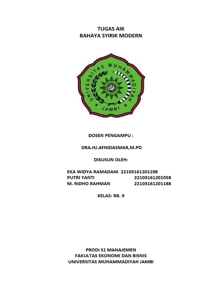 Bahaya Syirik Modern | PDF