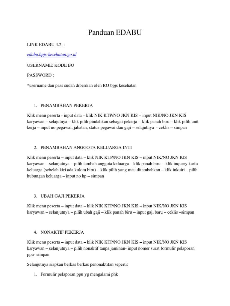 Panduan Edabu 4.2 Terbaru | PDF | Bisnis