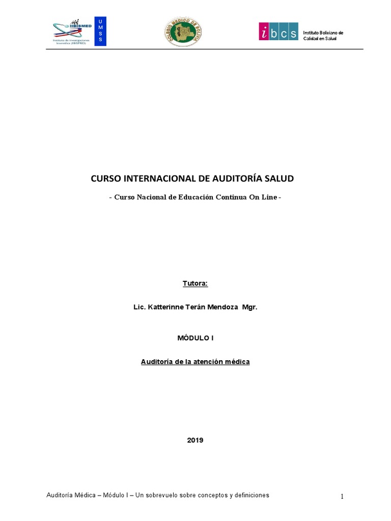 Control de Lectura Semana 1 Modulo 1 | PDF | Medicina | Institución Control de Lectura Semana 1 Modulo 1 | PDF | Medicina | Institución